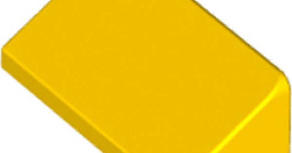 LEGO Part 4550348 - 85984 - Roof Tile 1x2x2/3 Bright Yellow | LEGO ...