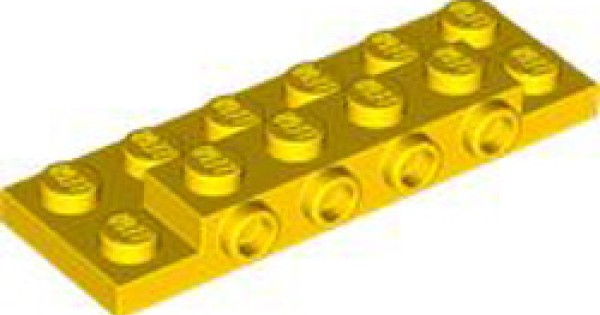 LEGO Part 4567996 - 87609 - Plate 2x6x2/3 with 4 Horizontal Knob Bright ...