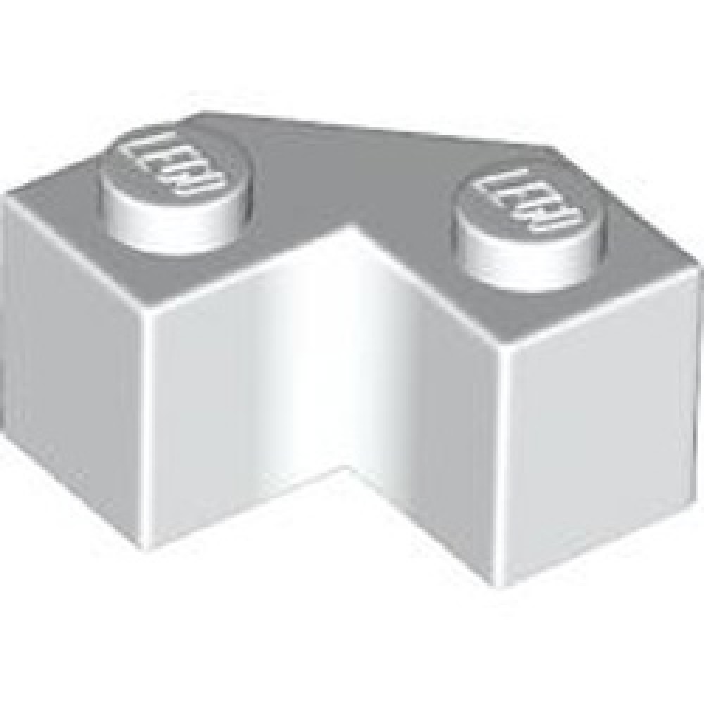 LEGO Part 6137926 - 87620 - Brick 2x2 with Angle 45 Degree White | LEGO ...