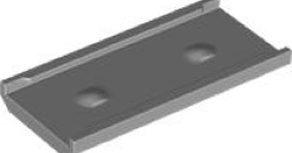 LEGO Part 4565430 - 87913 - Plate 2x6 with Holder Medium Stone Grey ...