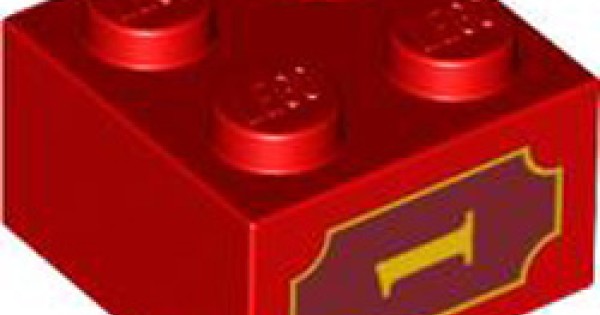 LEGO Part 4585514 - 90842 - Brick 2x2 Number 3 Bright Red | LEGO Bricks ...