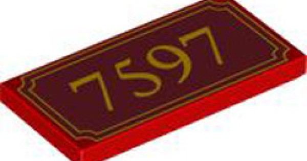 LEGO Part 4585504 - 90843 - Flat Tile 2x4 Number 1 Bright Red | LEGO Bricks, Replacement Pieces ...