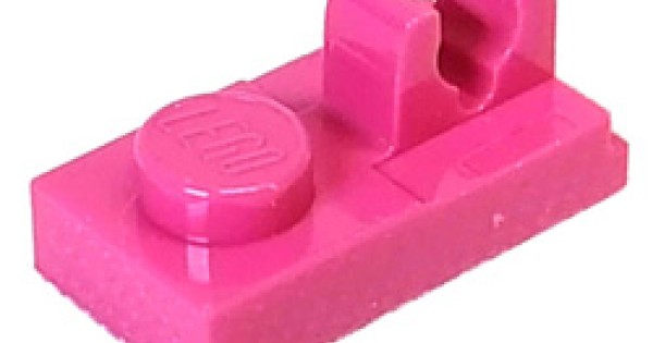 LEGO Part 6334476 - 92280 - Plate 1x2 with Vertical Grip Bright Purple ...