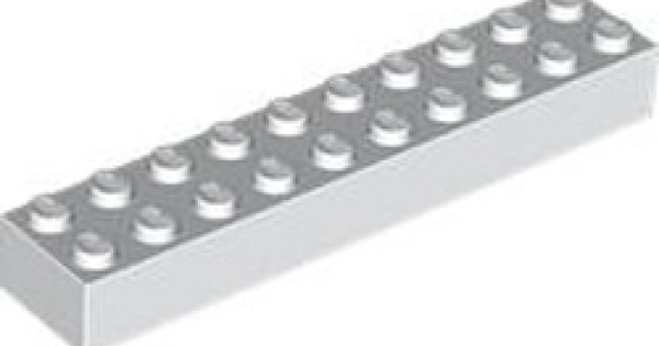LEGO Part 4617855 - 92538 - Brick 2x10 White | LEGO Bricks, Replacement ...
