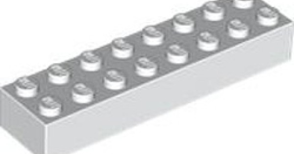 LEGO Part 6033776 - 93888 - Brick 2x8 White | LEGO Bricks, Replacement ...