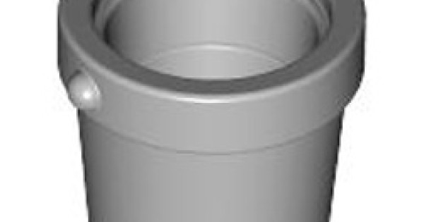 LEGO Part 6057487 - 95343 - Bucket Medium Stone Grey | LEGO Bricks ...