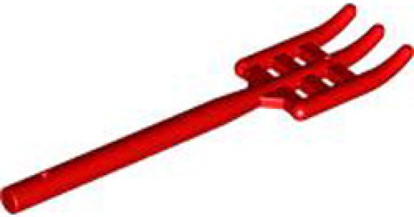LEGO Part 6296052 - 95345 - Pitchfork Bright Red | LEGO Bricks ...
