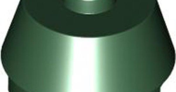 LEGO Part 6411596 - 98100 - 2x2 Round Slope Brick with Knob Earth Green ...