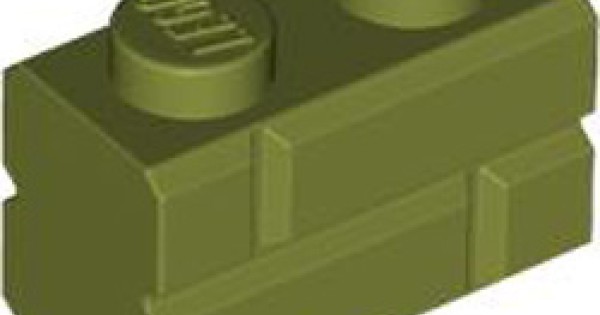 LEGO Part 6469108 - 98283 - Profile Brick 1x2 Single Grove Olive Green ...