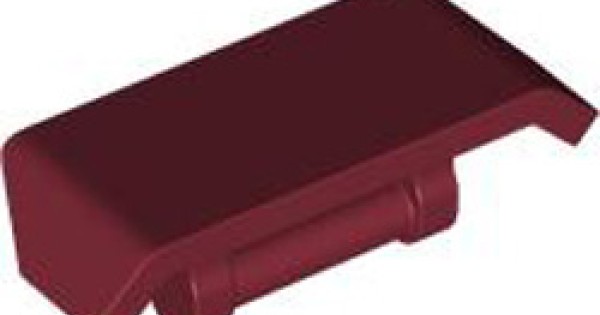 LEGO Part 6219659 - 98834 - Spoiler with Shaft Diameter 3.2 Dark Red ...
