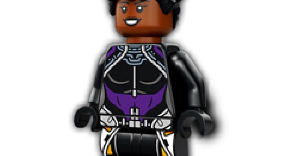 LEGO Part - SH0843 - Shuri with Black and Medium Lilac Torso Minifigure ...